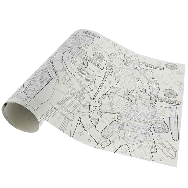 サンスター文具 ペタッとロールぬりえ ゼンカイジャー 8125720A(C)2021テレビ朝日・東映AG・東映【内容】ぬりえシート:1枚よこ2.3m×たて42cmのなが～いぬりえ。全面弱粘着の糊残りしにくいぬりえシートです。テーブルや机、床...