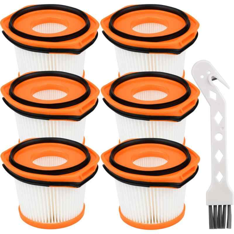 シャーク掃除機用フィルター 6枚 Shark用 XFFWV360J交換品 ブラシ付き WS630 WS620 WS632 WS633 CS401J CS651J CS200J CS601J CS401JGR CS501J CS300j CS...