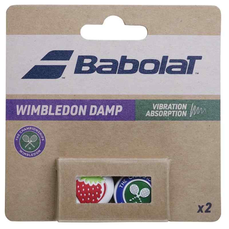 バボラ Babolat テニスアクセサリー WIMBLEDON DAMPENER ダンプ 2個入 振動止め ウィンブルドン 2024 700129素材： シリコンカラー：アソート2個入