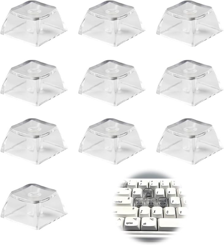 10個 キーキャップ 透明 ABS キーボードR4 キートップ 10.2mm 高打鍵感 高耐久 ゲーミング メカニカル タイピング✅ 透明ABS製・10個セット｜R4キーキャップ（10.2mm）で高打鍵感＆高耐久を実現✅ 高品質なABSキー...