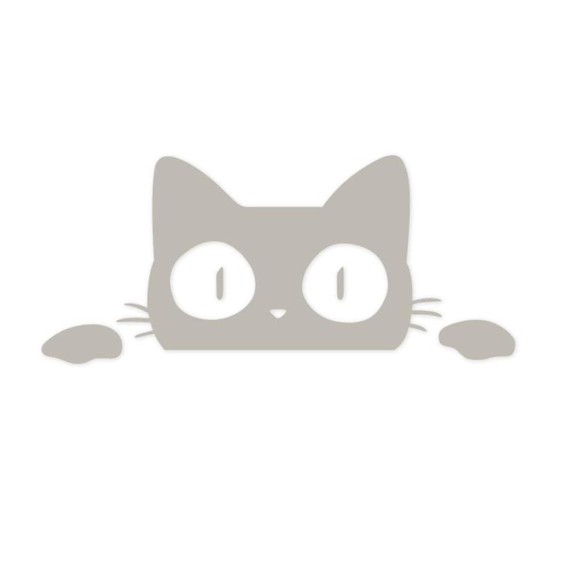 lifepower カッティングステッカー カーステッカー 車 バイク 壁 キャリーケースなどに 凹み キズ隠しに かわいい 自転車 スーツケース スノーボード スケートボード サーフボードにも (覗きカラー：ホワイト（反射有）サイズ：(W...