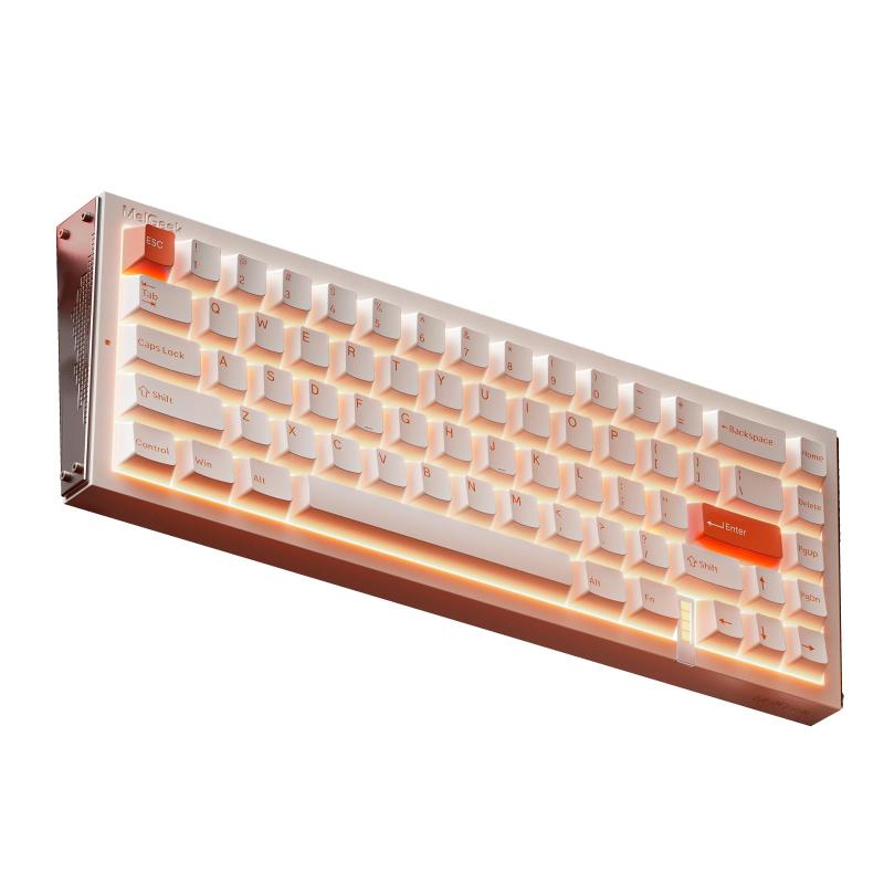 MelGeek REAL67 有線キーボード、US英語配列、RGB搭載ゲーミングキーボード、マグネティックスイッチキーボード、ラピッドトリガー、ホットスワップ対応、スナップタップ＆調整可能なアクチ【MelGeek x TTC専用スイッチ】T...