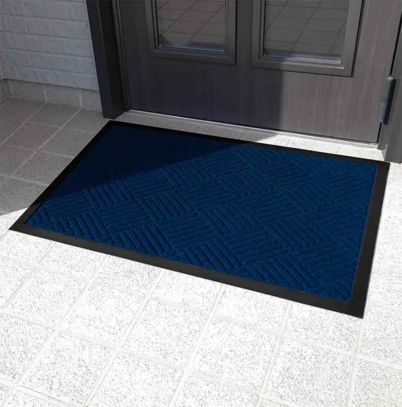 CORFEEL 玄関マット ドアマット 泥落としマット 屋内 屋外 業務用 家庭用 (60x90cm, ブルー)【製品仕様】カラー:ブルー、サイズ:約60x90cm、重量:約1.4kg、素材:ポリプロピレン(裏地:合成ゴム)【機能性】表面の...