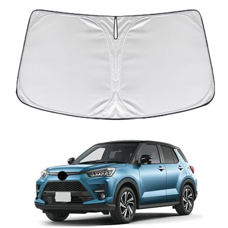 トヨタ との互換性ありライズ フロントサンシェード RAIZE 専用 サンシェード A200A A210A H31.11～現行 専用 サンシェード フロントガラス用 パラソル 車用サンシェード 高密度生地 日焼け防止 適用車種：トヨタ との...