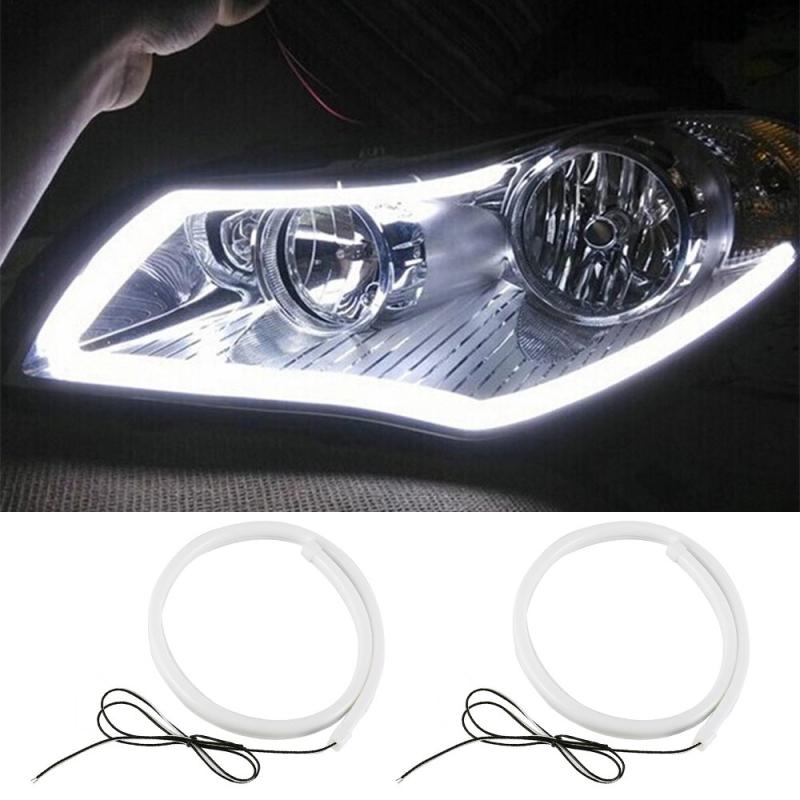 PandaTree シリコン チューブ ライト ledチューブライト ライト・ランプ 60cm 白色 ポジション ウインカー 湾曲 カーフレキシブル DRLデイタイムランニング ストリップライト ソフトチューブランチューブカラー：ホワイト ...