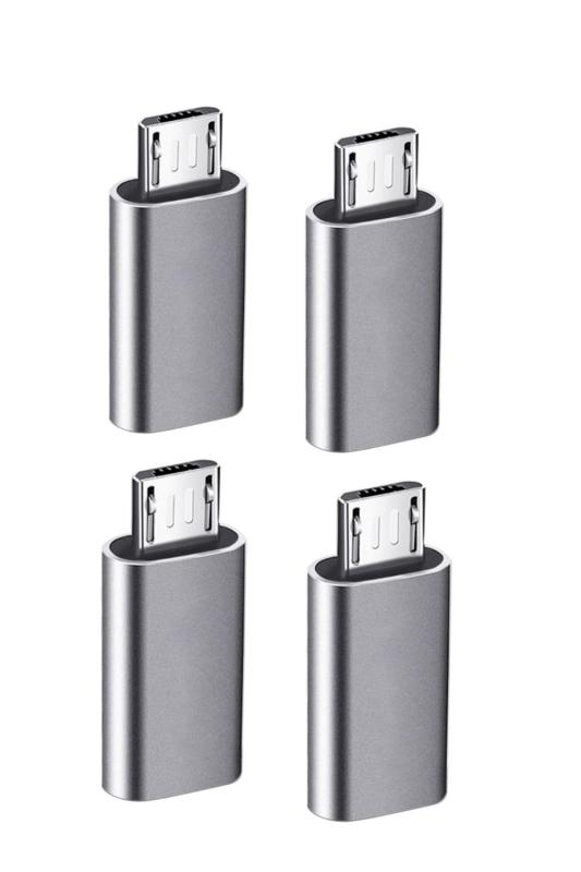 YFFSFDC USB-C → Micro USB アダプタ Type-C (メス) to Micro USB (オス) 変換アダプタ 4個入り マイクロUSB変換アダプター 変換コネクタ 充電とデータ転送 Xperia、Galaxy、Ne...