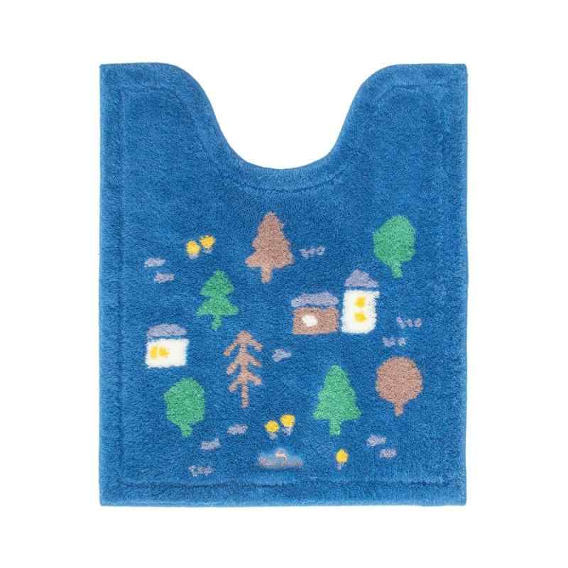 オカ(OKA) ナタルシーナリー トイレマット 約75cm×63cm ネイビー (北欧 かわいい うさぎ リラックス)サイズ：約75cm×63cm（首下 約57cm）マットの高さ 約12mm素材：アクリル100％（裏面滑り止め加工）生産国：...