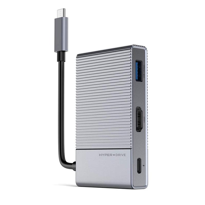 HyperDrive 6in1 USB-C ハブ Gen2 6ポート 4K60Hz HDMI 100W PD 電源供給 急速充電 micro SD/SDカードリーダー USB 3.1 Aポート マイク対応 3.5mm イヤホンジャック Ma...