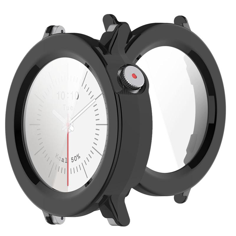 BUITFOU For CMF Watch 3 Pro カバー CMF by Nothing Watch 3 Pro ケース対応 超薄型 PC+ガラス素材 一体型 全面保護 装着簡単 耐衝撃 高透過率 指紋防止 傷防止（ブラック）【対応機種...