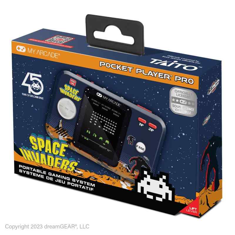 My Arcade Space Invaders Pocket Player: レトロなポータブルビデオゲーム、2.75インチカラーディスプレイ クラシック アーケード, 誕生日プレゼント高解像度2.75インチフルカラー縦型ディスプレイ単三...