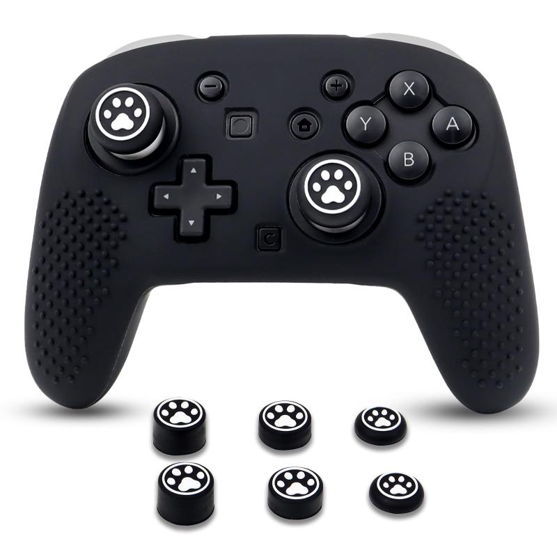 RALAN Switch 2 Pro コントローラー保護ケース シリコン製 ジョイスティックカバー2個付き ピンク 滑り止め加工 人間工学に基づいた設計 快適なジョイスティック安全な保護：Switch 2 Pro用コントローラー保護ケースは...