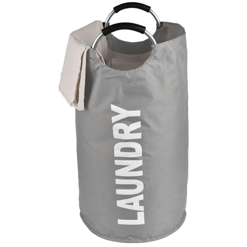 YRCBEHFU ランドリーバスケット 90L大容量 洗濯カゴ 折りたたみ 600D防水オックスフォード ランドリーバッグ 耐荷重15KG 洗濯物入れ 衣類収納 寝室/リビング/クローゼット 幅38×高さ79(cm) (90L、ラ【90L以...