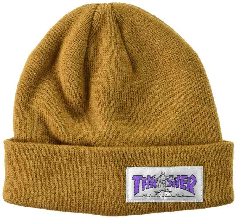 [スラッシャー] キッズ ニットキャップ (ブランドパッチロゴ) [ 20TH-N83K / GONZ HOMETOWN BEANIE ] 帽子 CML FRSIZE:FR 高さ:18.5cm