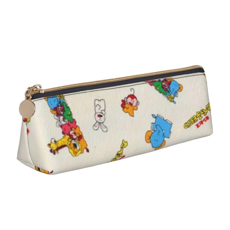 たべっ子どうぶつ ペンケース 大容量 筆箱 多機能 おしゃれ レザー 革 ペンポーチ 男の子 女の子 子供 シンプル ツールペンケース 高校生 大学生 社会人用 中小学生【本体サイズ】横21cm x縦5.5cm x高さ6cm.【丈夫な素材】...