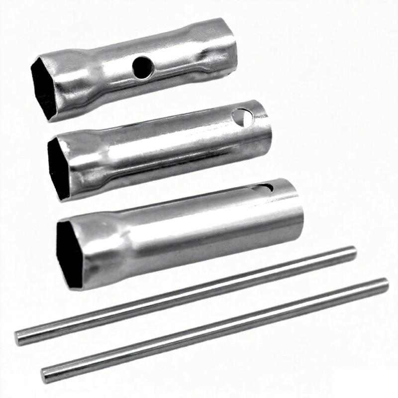 KKLM デュアルエンドレンチソケットセット スパークプラグ用スパナ 3つの異なるサイズ16mm 21mm 17/19mm - 車修理・メンテナンス用工具【商品内容】16 mm、17/19 mm、21 mmのレンチソケットと2本の丸棒が含ま...