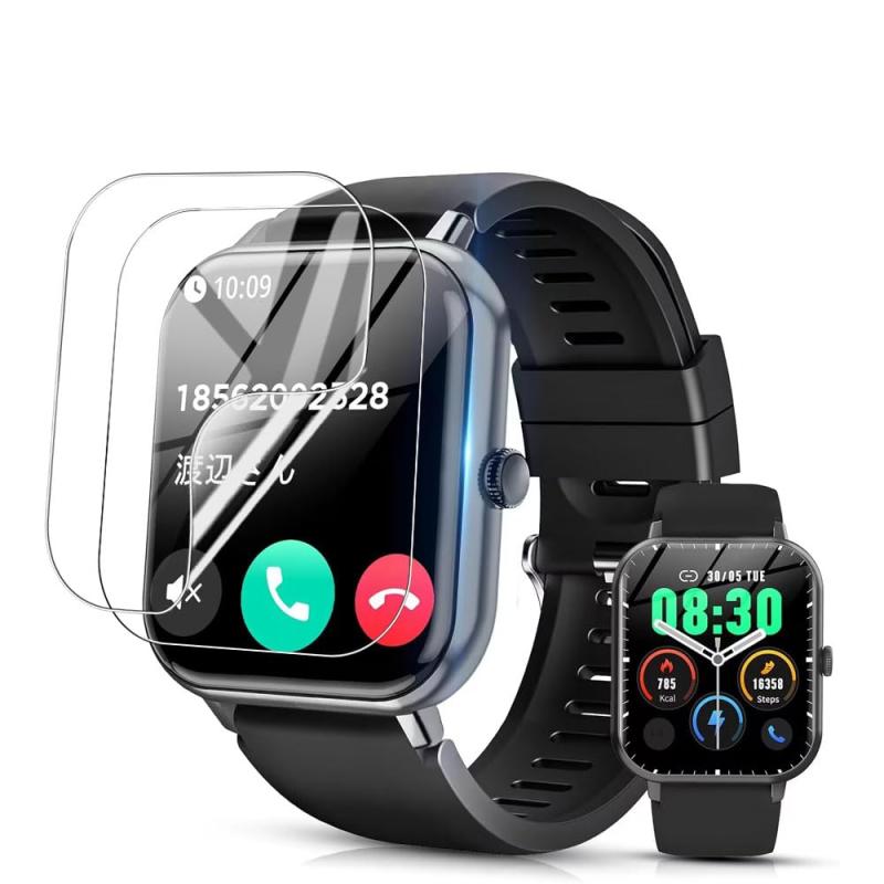 【2枚】スマートウォッチ fusho 1.83 インチ保護フィルム高透過率 24時間内気泡自動消えfusho 1.83 インチ 保護フィルム 液晶保護 傷防止 高透過率【対応スマートウォッチ】スマートウォッチ fusho 1.83 インチ ...