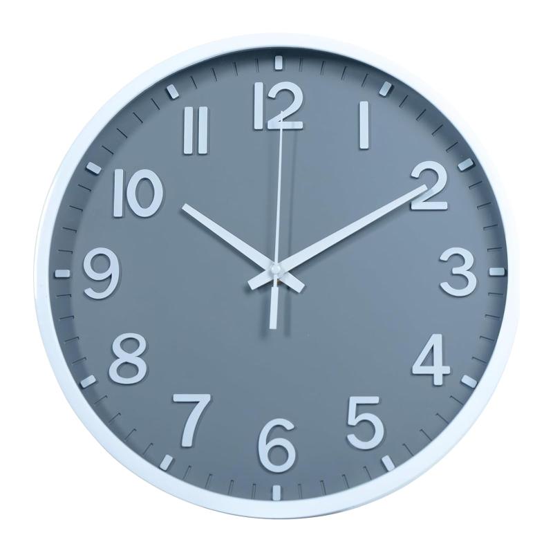 掛け時計 静音 壁掛け時計 北欧 連続秒針 アナログ 厚いベゼル 掛時計 インテリア 大数字 見やすい居間 寝室 室内装飾 贈り物 25CM【壁掛け時計 サイズ】直径25CM *厚さ4.2CM重量：650g 材質：樹脂、強化ガラス、時計は単...