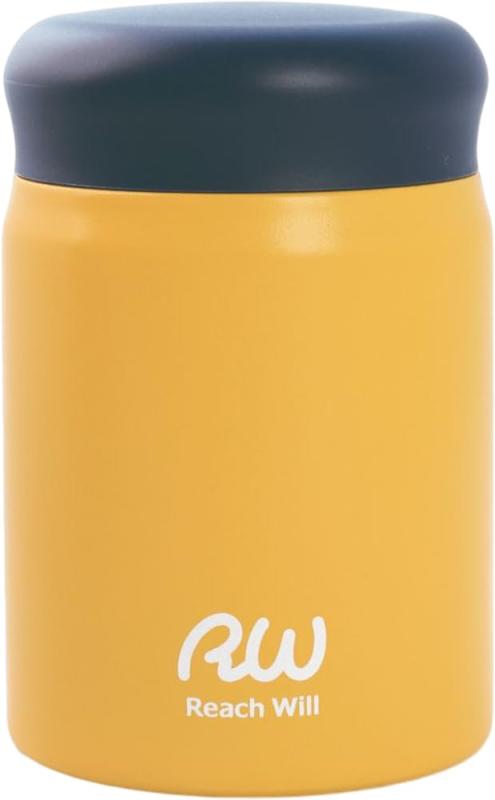 ReachWill魔法瓶 リーチウィル マットシリーズ 真空フードポット 320ml マットイエロー 保温・保冷 軽量 RBB-32MYEサイズ(約):径80×高さ120mm、容量:320ml本体重量(約):210g素材・材質:本体外瓶/ス...