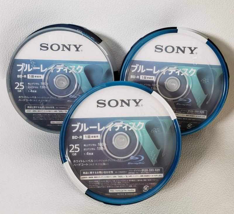 ソニー ブルーレイディスク R4倍速1層 Vシリーズ 25BNR1VLPS4 25枚入 ×3点セット(4548736037250)