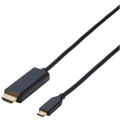 ●パソコンやスマートフォン、タブレットなどの映像をディスプレイなどに出力できるUSB Type-Cポートを変換するケーブル。●ケーブル長：3m●ケーブル太さ：4.0mm●コネクタ形状：入力端子＝Type-C オス、出力端子＝HDMI オス●...