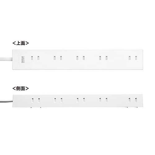 ●ACアダプタ対応ワイドピッチ10個口タップ●外形寸法(幅)[mm]：42●外形寸法(奥)[mm]：27●外形寸法(高)[mm]：260●プラグ受け穴数[ピン]：2●コンセント口数[個口]：10●差込プラグのピン数[Pプラグ]：2●スイング...