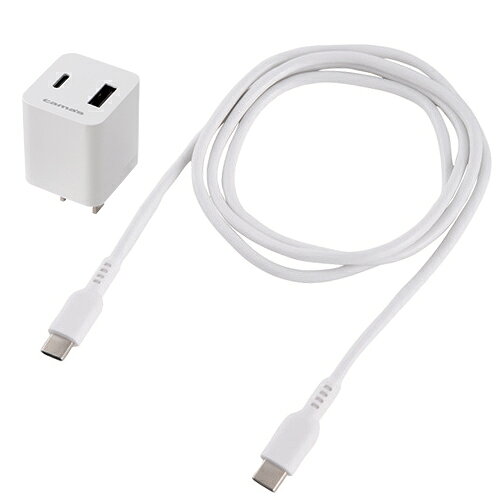 ●PD20W対応AC充電器 Type-Cケーブル付。●外形寸法（幅）[mm]：30●外形寸法（奥）[mm]：35●外形寸法（高）[mm]：31●質量[g]：本体＝41g、ケーブル＝28●定格入力電圧：AC100-240V 50／60Hz●定...