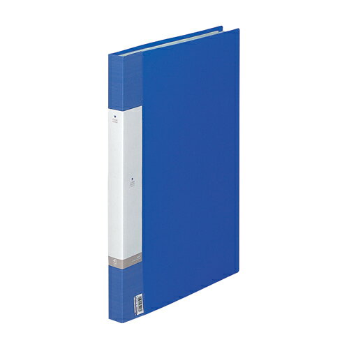 ポケット固定式のクリアファイルです。●外形寸法（縦）[mm]：436●外形寸法（横）[mm]：329●ポケット数：40枚●背幅[mm]：32●色：青●ポケット厚[mm]：0.04●表紙厚[mm]：0.9●背見出し交換：可●規格：A3-S●材...