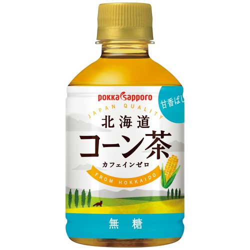 ●香ばしく、自然の甘みがあるコーン茶。●内容量：275mL●入数：24本●HOT＆COLD対応商品●カフェインゼロ●メーカー商品名：北海道コーン茶275mlPETHOT＆COLD●原材料：焙煎とうもろこし(とうもろこし(日本))、難消化性デ...