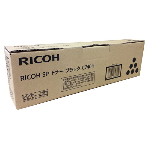 ●適応機種：RICOH SP C740/RICOH SP C750/RICOH SP C751●印刷枚数：8000（A4・5％印字比率連続印刷時）枚●純正／リサイクル／汎用：純正●色：ブラック●仕様：大容量●入数：1本リニューアルに伴い、パ...