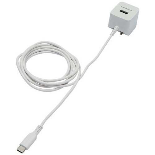●USB Type-Cケーブル直結タイプのAC充電器。●外形寸法(幅)[mm]：33●外形寸法(奥)[mm]：30●外形寸法(高)[mm]：55●質量[g]：71●対応機種：USB Type-A／Cポートから12W(5V／2.4A)までの出...