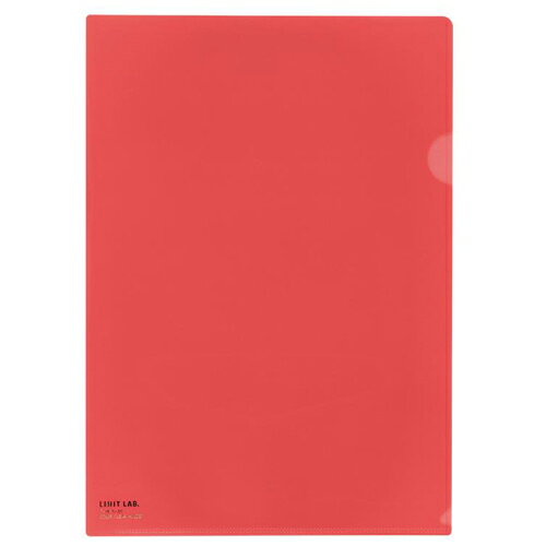 25色の豊かなバリエーション。書類整理に大活躍のクリアホルダーです。開閉部の下部にカット加工を施して破れにくい工夫がされています。●外形寸法（縦）[mm]：310●外形寸法（横）[mm]：220●色：赤（-3）●厚[mm]：0.2●規格：A...