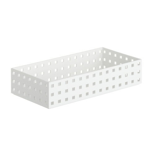 シンプルで使いやすく、オフィスにオススメ。机の中の小分け収納にも便利。●外形寸法（幅）[mm]：140●外形寸法（奥）[mm]：280●外形寸法（高）[mm]：63●内形寸法：幅132×奥273×高58mm●色：白●材質：ABSリニューアル...