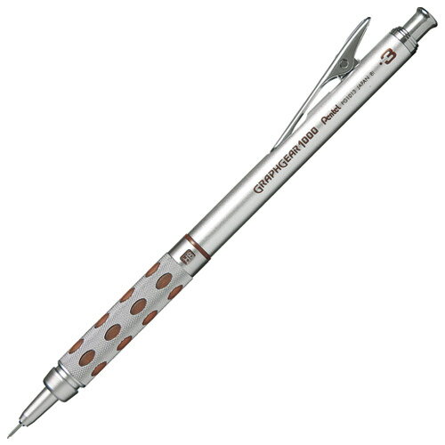 機能とデザインを兼ね備えたプロ向けシャープペン。ゴムグリップとローレット加工を施したデュアルグリップ採用。クリップを開くと先端を収納できる設計。●芯径：0.3mm●本体長[mm]：150●軸寸法（径）[mm]：9●消しゴム：消しゴム付●芯硬...