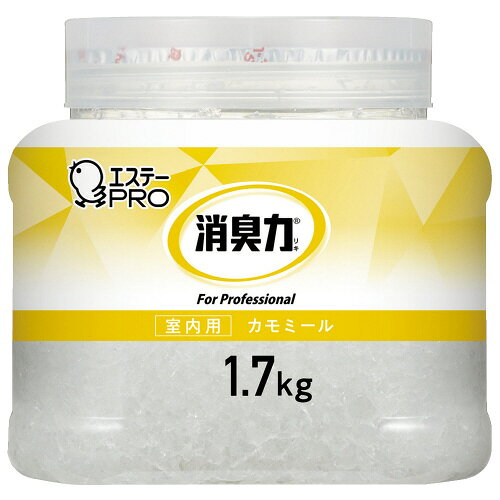 ●細かいクラッシュゲルが悪臭をすばやくキャッチ。大型タイプで置くだけで消臭効果が約4〜6ヶ月間持続します。●内容量：1.7Kg●香り：カモミール●使用期間の目安：通常約4〜6ヵ月●種別：本体●原産国：韓国リニューアルに伴い、パッケージ・内容...