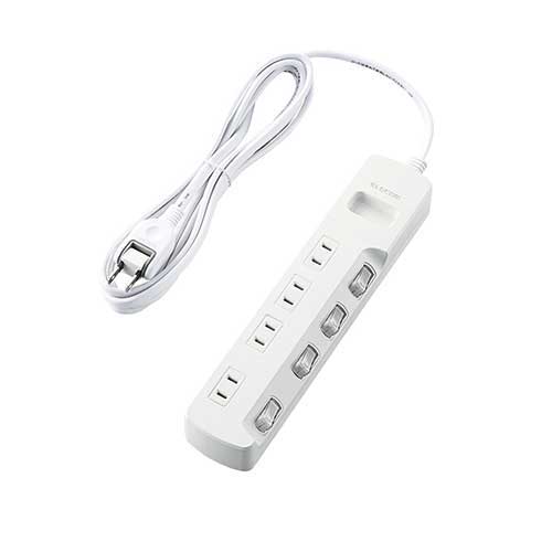 ●待機電力を個別に節約できる個別スイッチが付いた省エネタップ。●外形寸法(幅)[mm]：50●外形寸法(奥)[mm]：32●外形寸法(高)[mm]：240●質量：432g●スイッチ：対応●プラグ受け穴数[ピン]：2●コンセント口数[個口]：...