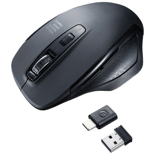 ●USB Type-A・ Type-Cレシーバーを2個搭載したワイヤレスマウス。●外形寸法(幅)[mm]：74.8●外形寸法(奥)[mm]：111.7●外形寸法(高)[mm]：40.2●質量：74g●読取方式：BlueLED●ボタン数：5ボ...