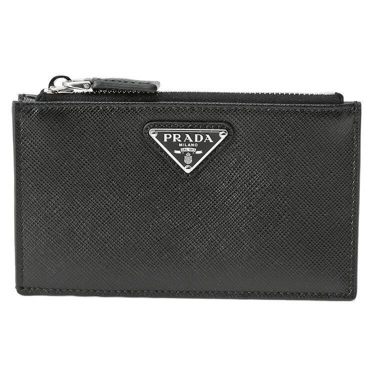 ブランドプラダ PRADA 商品番号2MC086-QHH 素材牛革 カラーF0002_NERO 仕様ファスナー開閉式、エナメルメタルのトライアングルロゴ付、カードホルダー5個 生産国ITALY 付属品商品タグ、BOX(輸入時に破損がある場合...