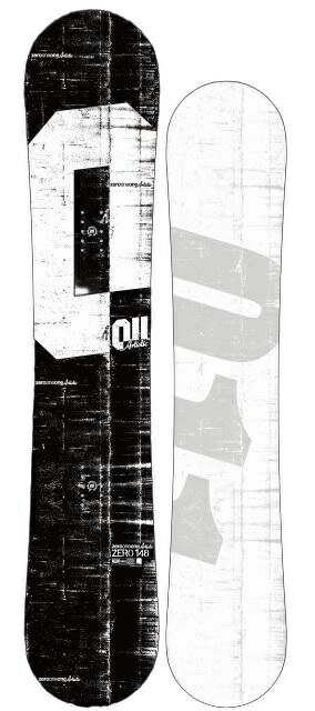 【25-26】011 artistic snowboard モデル：ZERO 『ニュースタンダードZEROグラビティ』 独自のやや短めの接雪長により、エッジ離れが抜群に良く、スピンの初速と高回転が得られます。センターフレックスで程よいハリに...