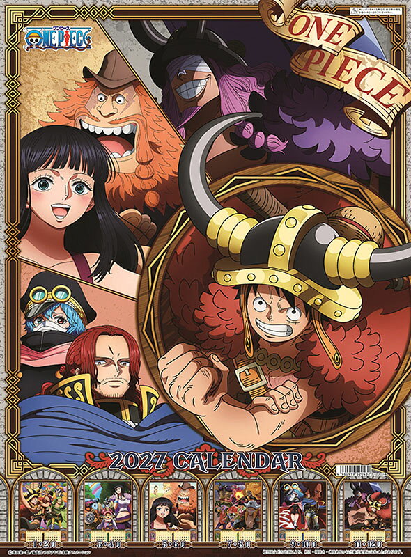 2027 CALENDAR COLLECTION ONE PIECE PRODUCT SPECIFICATIONS 商品品番 27CL-0012 発売予定日 2026年09月19日 発売 仕様・サイズ A2・7枚 (巻) 定価 (税込) 2...