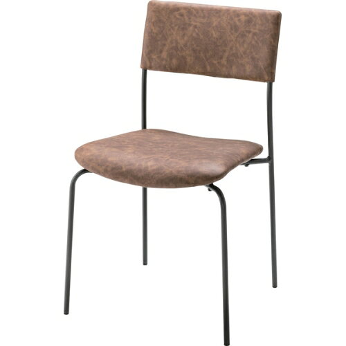参考売価18,480円カラーブラウンサイズW49×D54×H81×SH47スペックスチール(粉体塗装) ソフトレザー組立完成品静的耐荷重80kg原産地中国JAN4985155189236