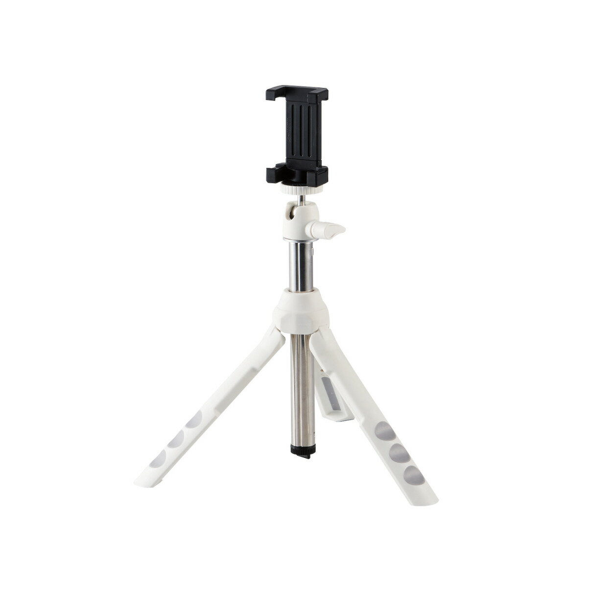 発売日 : 2018年12月14日JANコード : 4549550113229商品番号 : P-STSWH■材質：三脚:スチール・PA・アルミ・TPR、スマートフォンホルダー:ABS・TPU ■外形寸法：約W36×D38×H202mm ※突...