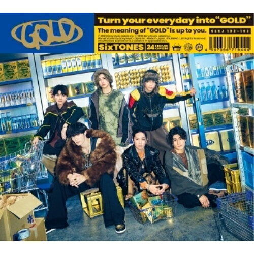 GOLD (CD+DVD) (初回盤B)SixTONESストーンズ すとーんず　発売日 : 2025年1月15日　種別 : CD　JAN : 4547366719451　商品番号 : SECJ-104【商品紹介】ドラマや映画で話題となったシ...
