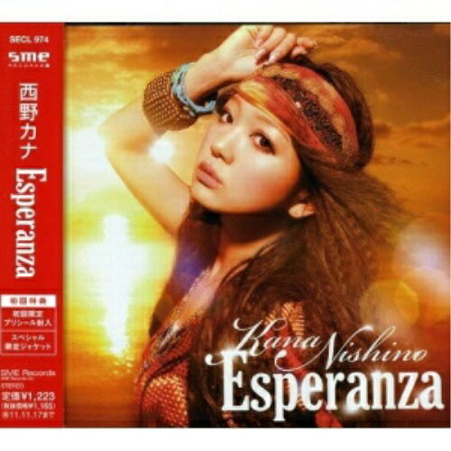 Esperanza西野カナニシノカナ にしのかな　発売日 : 2011年5月18日　種別 : CD　JAN : 4547557009439　商品番号 : SECL-974【商品紹介】2010年女性ソロアーティスト・アルバムセールスNo.1を...