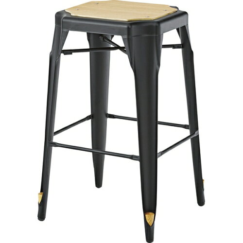 参考売価15,400円カラーブラックサイズW44×D42×H72スペックスチール(粉体塗装) 積層合板 ラッカー塗装組立完成品静的耐荷重80kg原産地中国JAN4985155202386