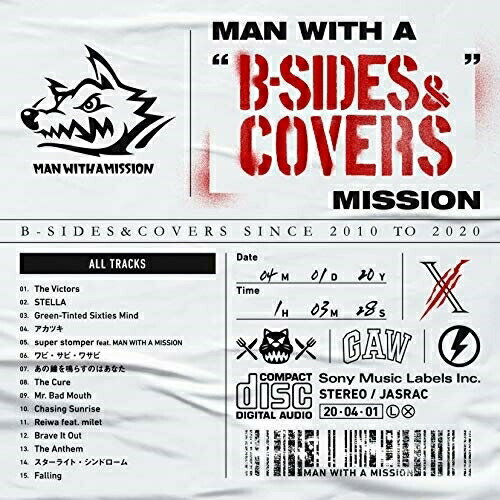 MAN WITH A ”B-SIDES&COVERS” MISSIONMAN WITH A MISSIONマンウィズアミッション まんうぃずあみっしょん　発売日 : 2020年4月01日　種別 : CD　JAN : 454736644492...