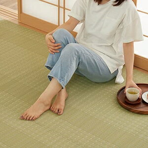 商品紹介ポリプロピレンを使用した い草風のラグです。手軽に水洗いでき、お手入れが楽。ペットとの快適な暮らしや、アウトドアにも最適です。サイズ174cm × 261cm組成表面：ポリプロピレン機能-洗濯水洗い原産国日本JAN495587248...