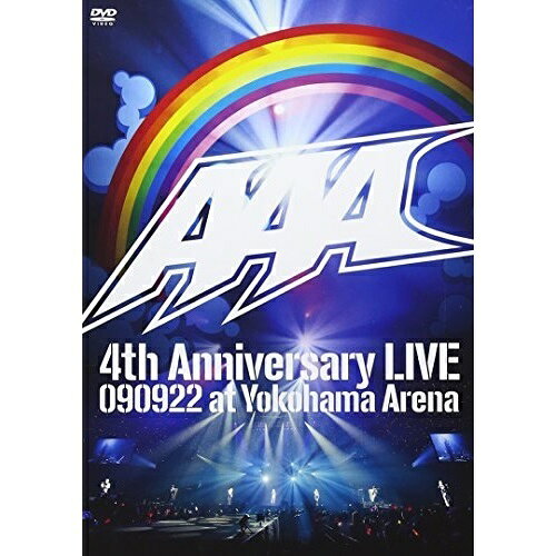 AAA 4th Anniversary LIVE 090922 at Yokohama ArenaAAAトリプルエー とりぷるえー　発売日 : 2010年3月03日　種別 : DVD　JAN : 4988064917563　商品番号 : A...