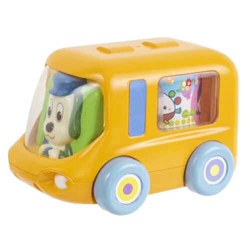 ワンワンが運転するバスのおもちゃ！バスを転がすと中の絵が回転します。カラカラ音もする！発売日 : 2023年10月01日定価 : 1100円JANコード : 4902923155750商品番号 : 196912パッケージサイズ : 185×...