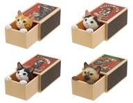 発売日 2020/11/20 メーカー 奇譚クラブ 型番 - JAN 4580045304289 備考 商品解説■マッチボックスを引き出すと、隠れた猫が現れる!全4種セット。【セット内容】茶トラ三毛ハチワレシャム【商品詳細】サイズ：全長約7...