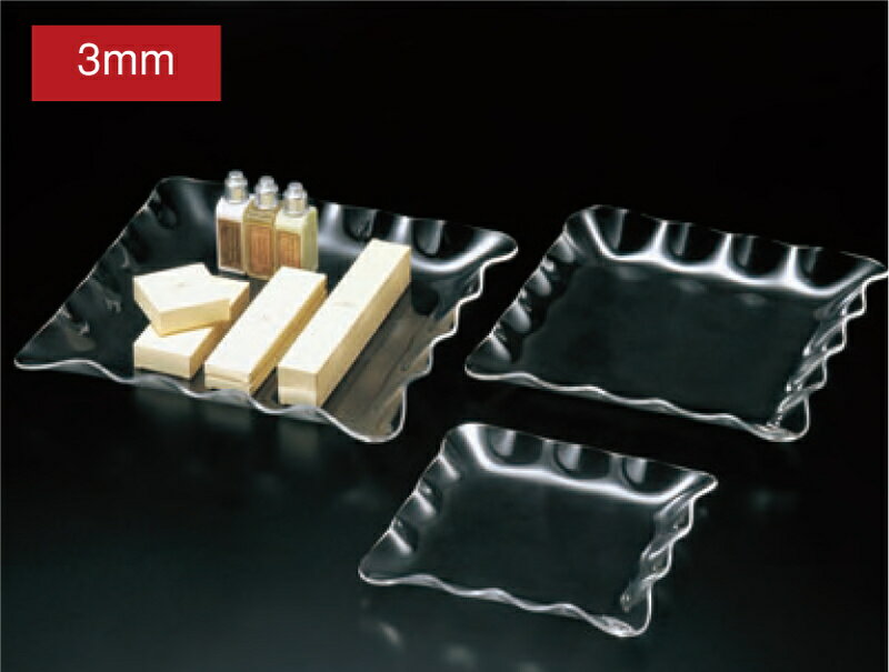 主な仕様商品カテゴリホテル客室用品 アメニティトレイ商品名アメニティ・多目的トレイ(アクリル 角 3mm)メーカー名えいむメーカー品番AT-118(小)サイズW196角xH25mm素材等アクリル追加オプション 備考画像内 カタログ表記の説明...